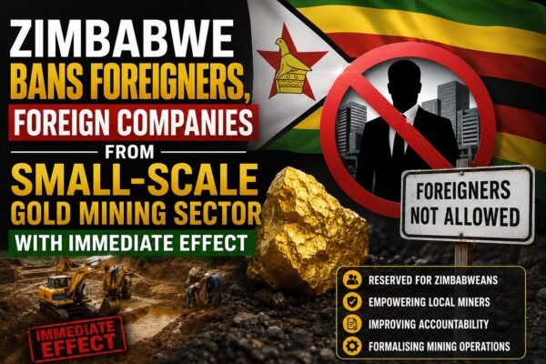 Zimbabwe Bans Foreigners, foreign companies from the Small-Scale Gold ...